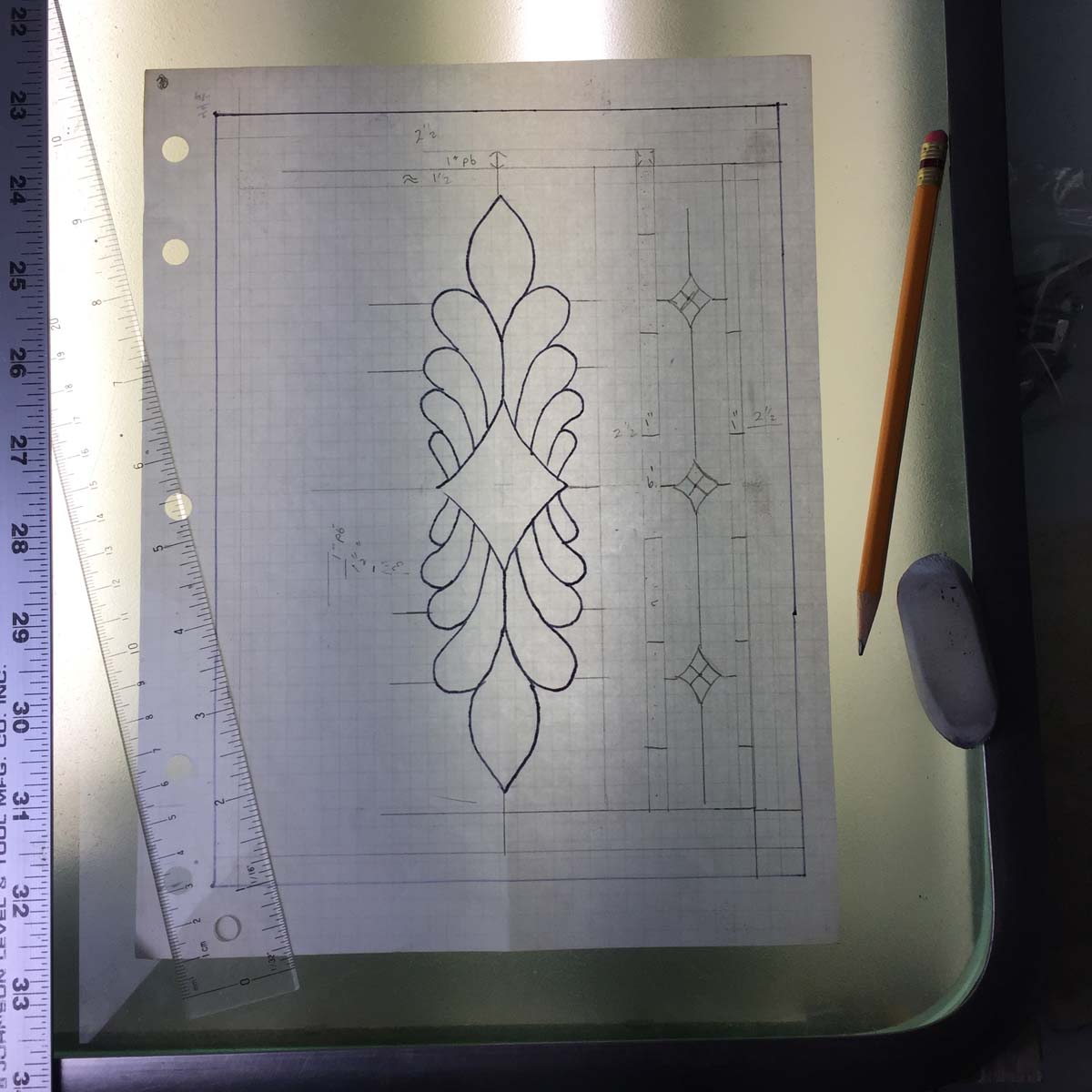 Prelim room divider drawing w pencil | Gallery's Choice "Live!"